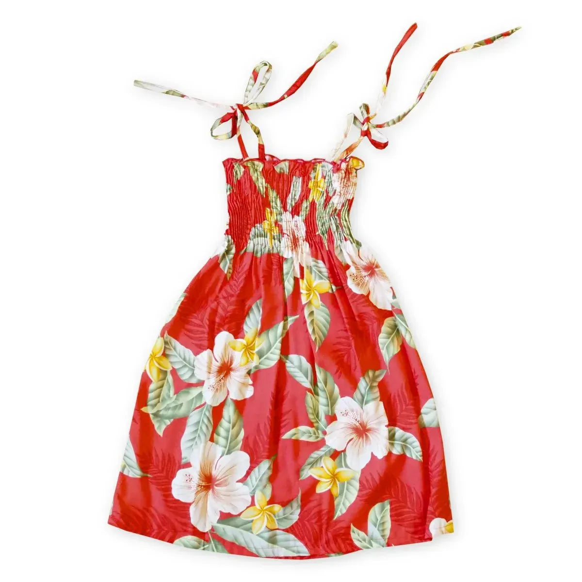 Alohaz | makaha red hawaiian girl sunkiss dress